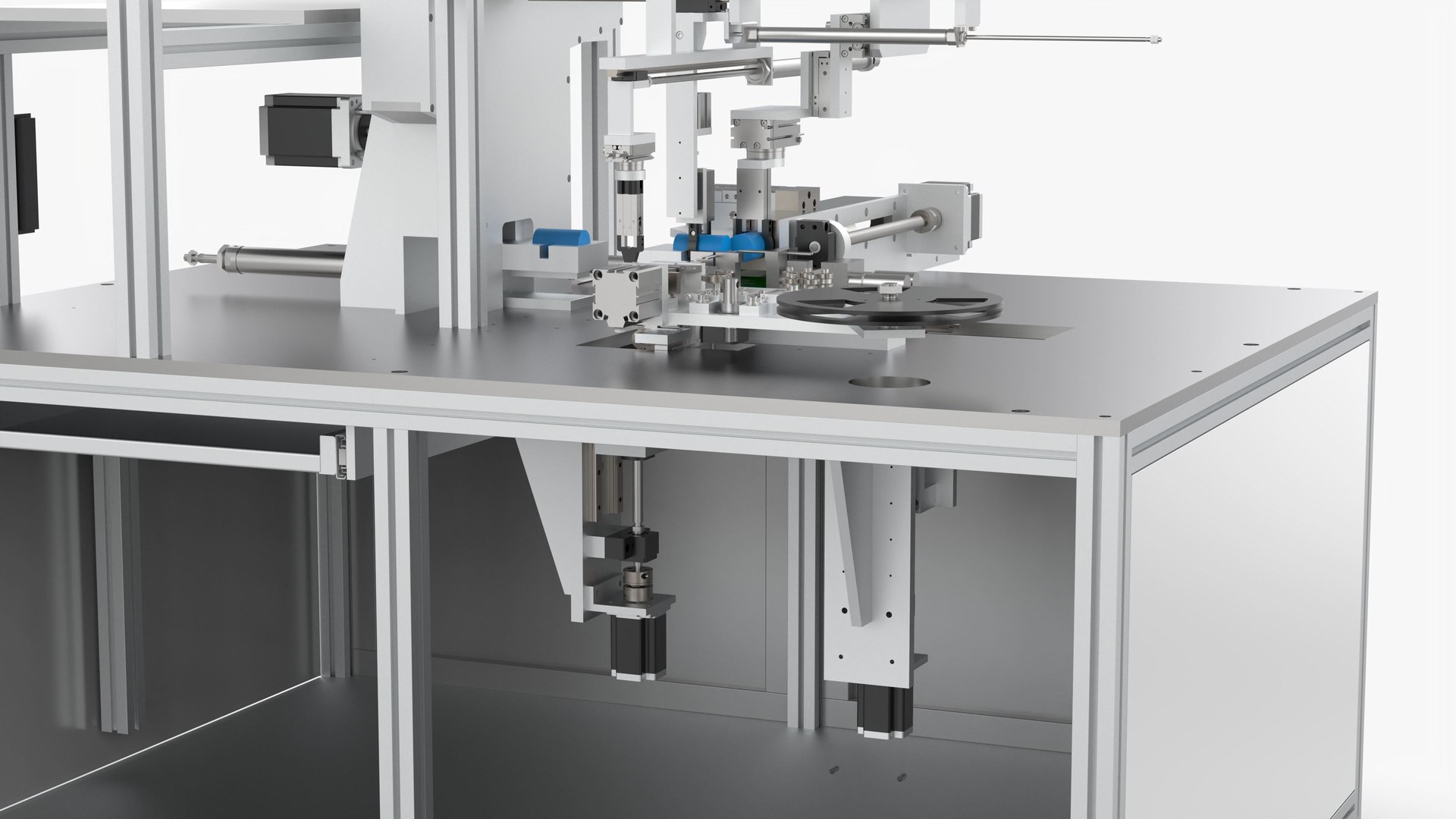 Automatic Cylindrical Battery Cutting Folding And Welding Machine 3D ...