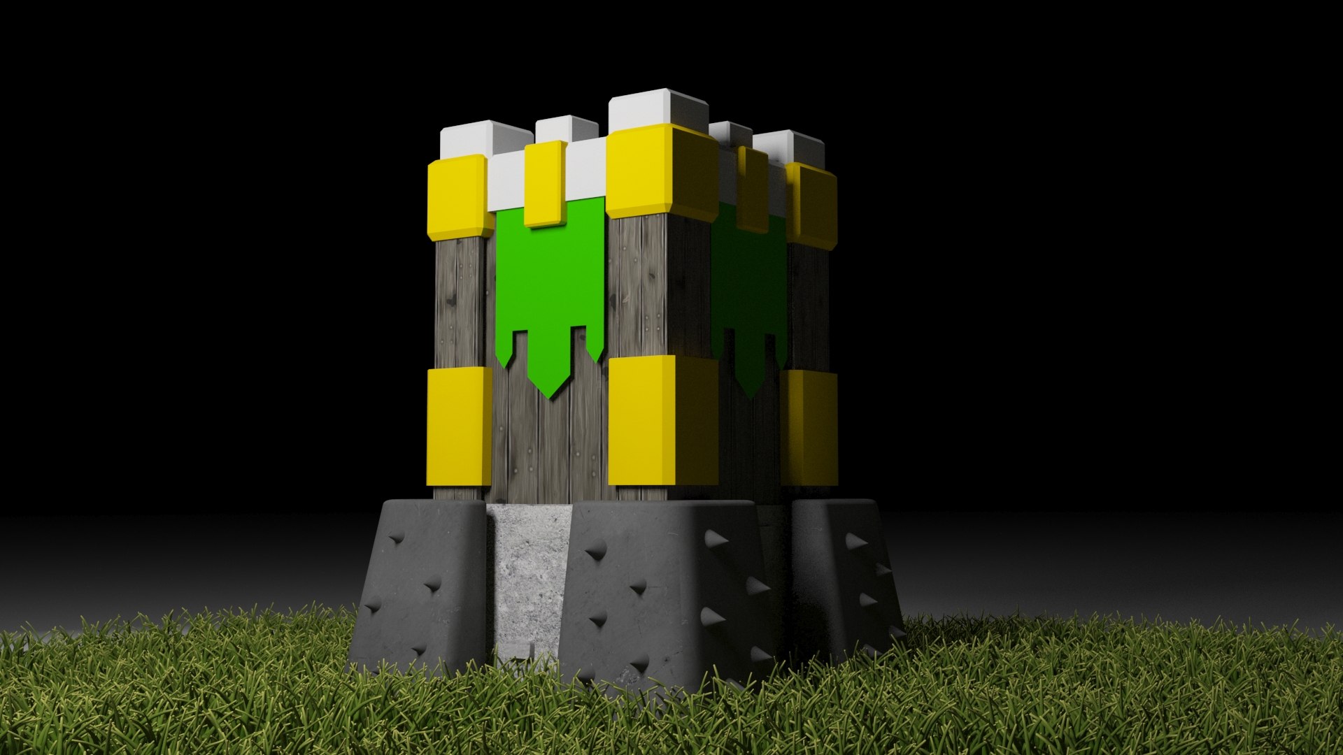 Archer tower version model - TurboSquid 1549543