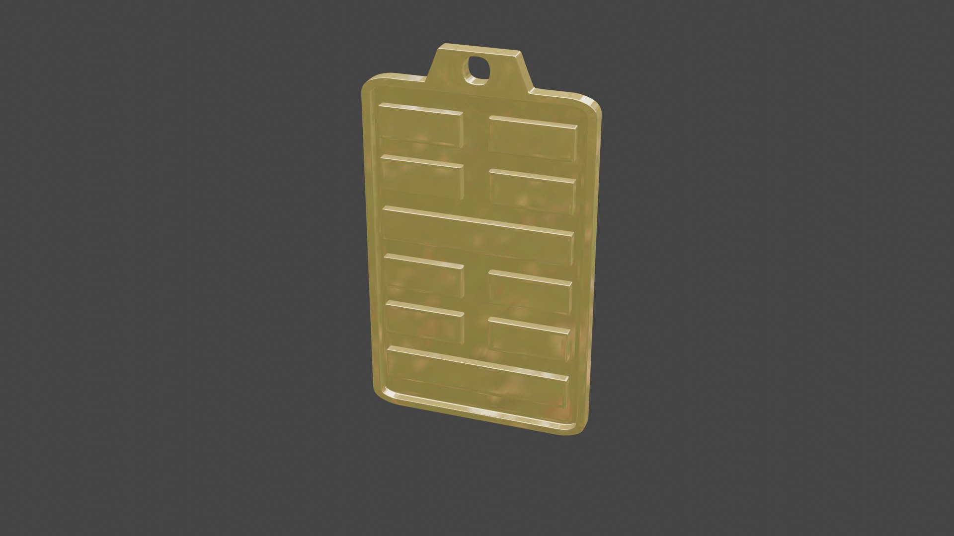 3D I Ching Hexagram Pendant 51 Model - TurboSquid 2425542