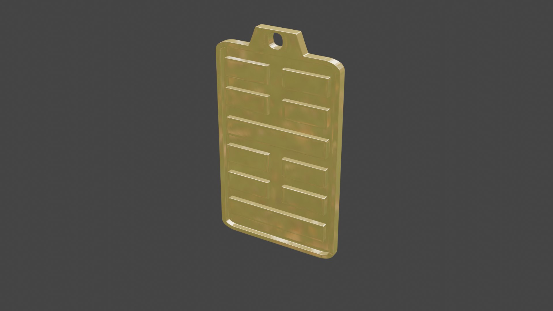 3D I Ching Hexagram Pendant 51 Model - TurboSquid 2425542