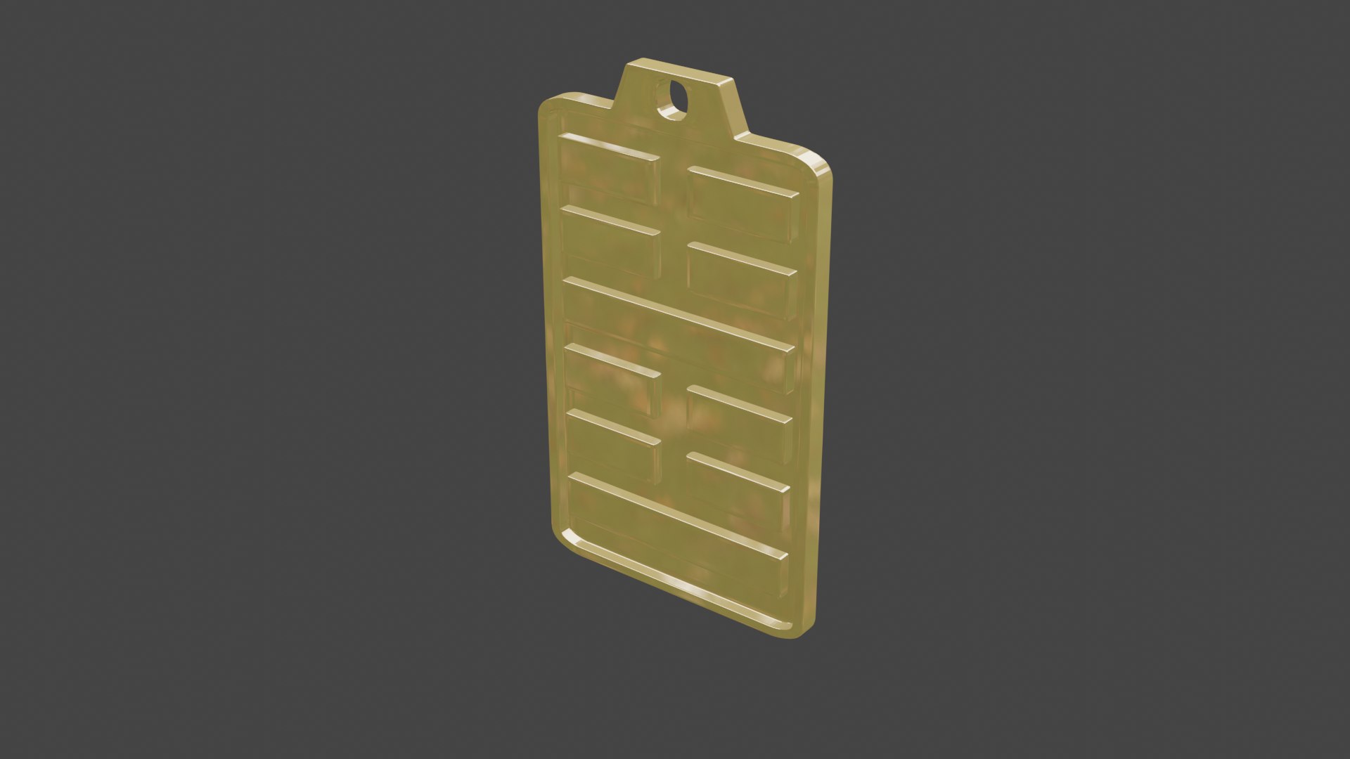 3D I Ching Hexagram Pendant 51 Model - TurboSquid 2425542