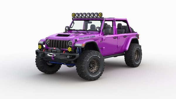 modelo 3d Jeep Wrangler Rubicon 392 personalizado morado 2025 ...