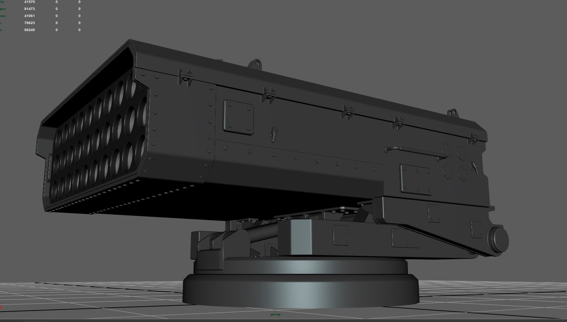 Sci-fi Missile Launcher L-30 3D Model - TurboSquid 2122705