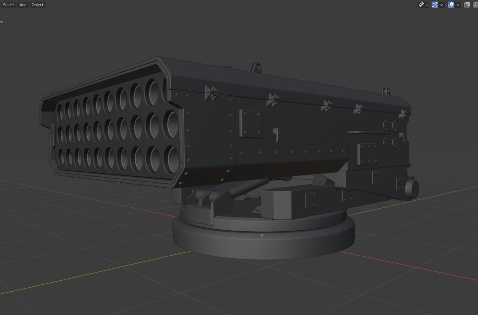 Sci-fi Missile Launcher L-30 3D Model - TurboSquid 2122705