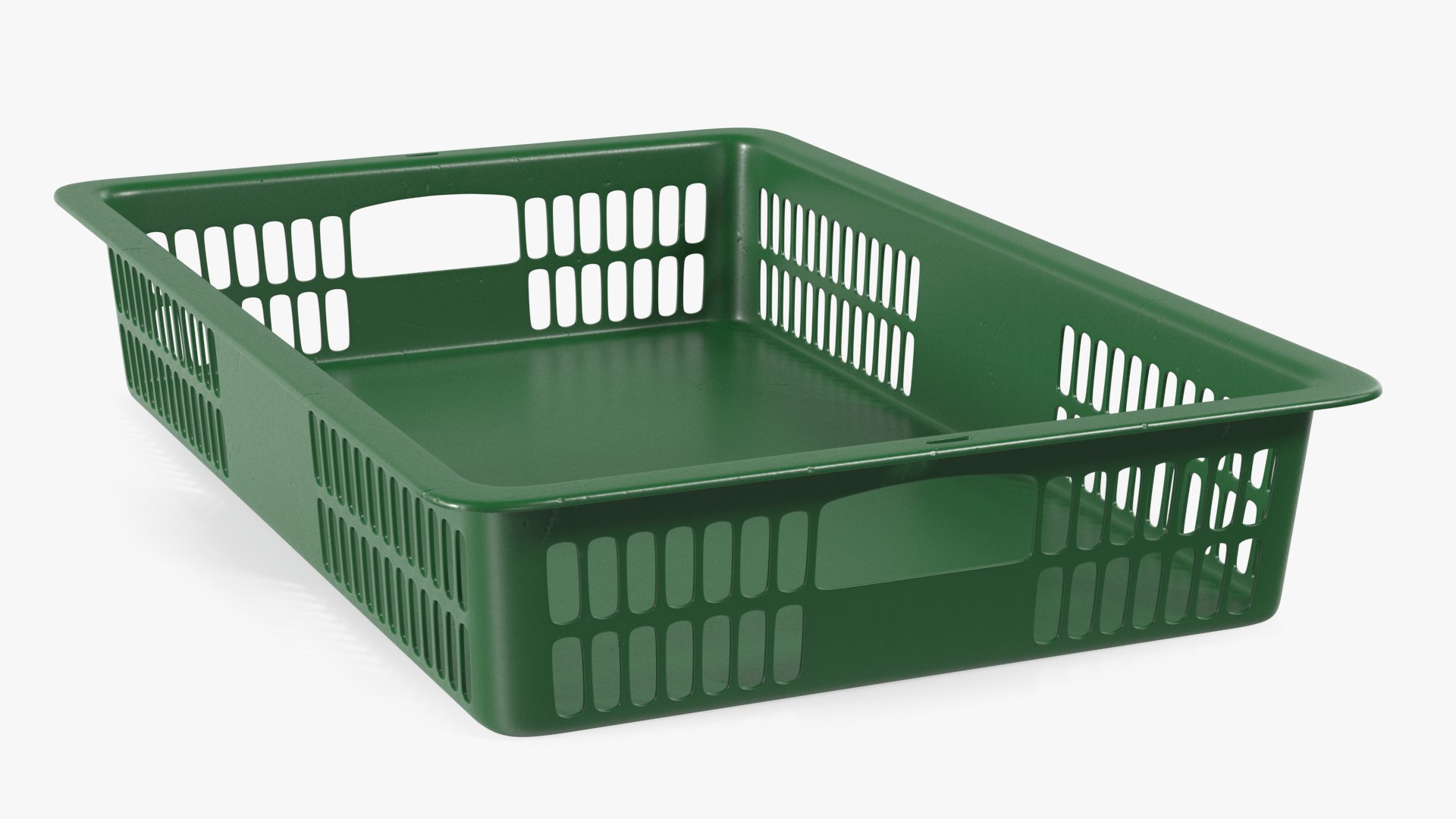 3D Green Plastic Crate Model - TurboSquid 2208818