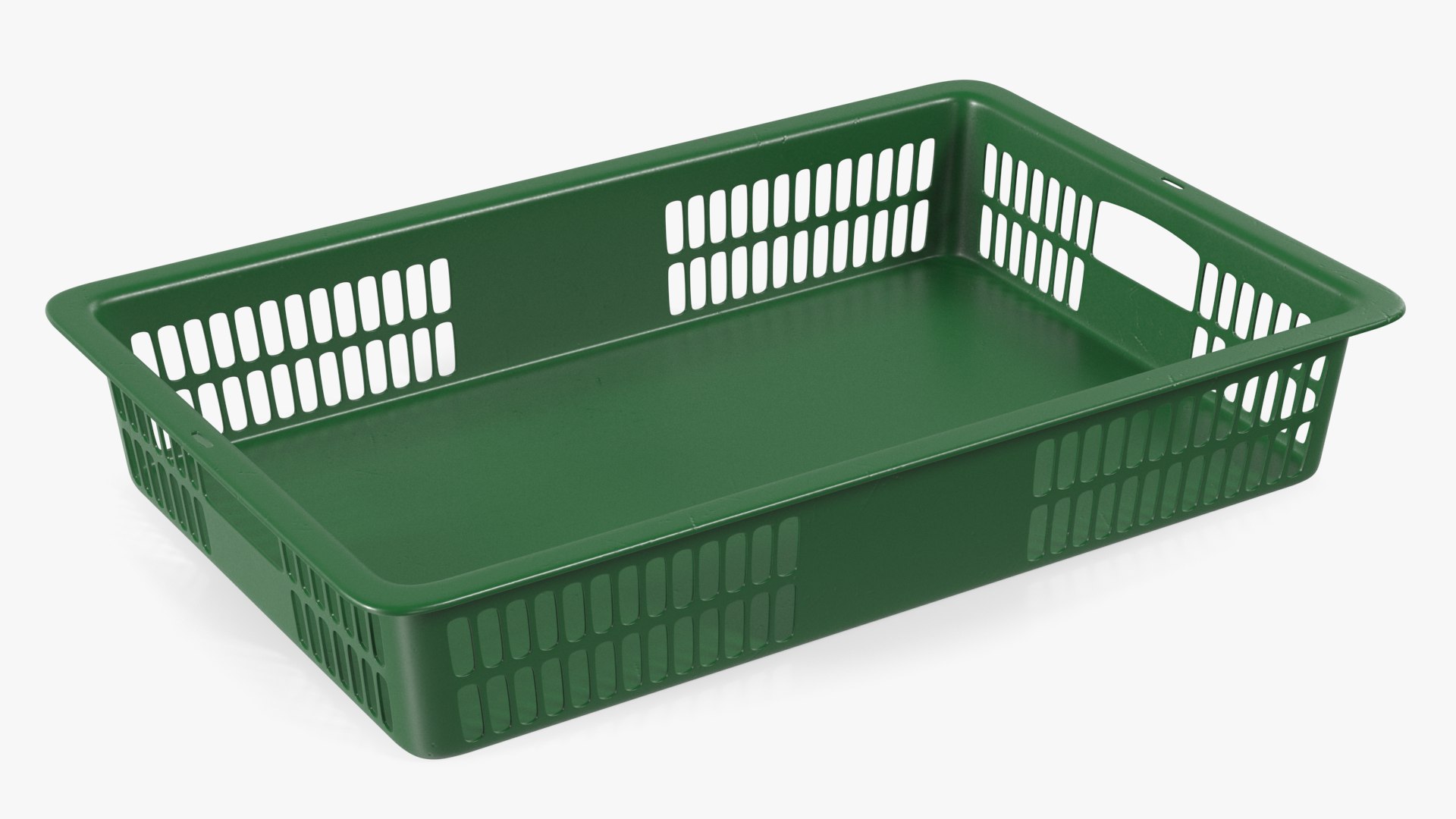 3D Green Plastic Crate Model - TurboSquid 2208818