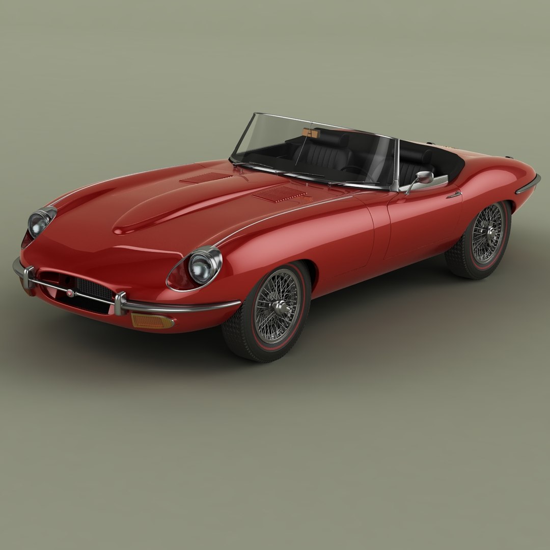 3D e-type series 2 convertible - TurboSquid 1388393