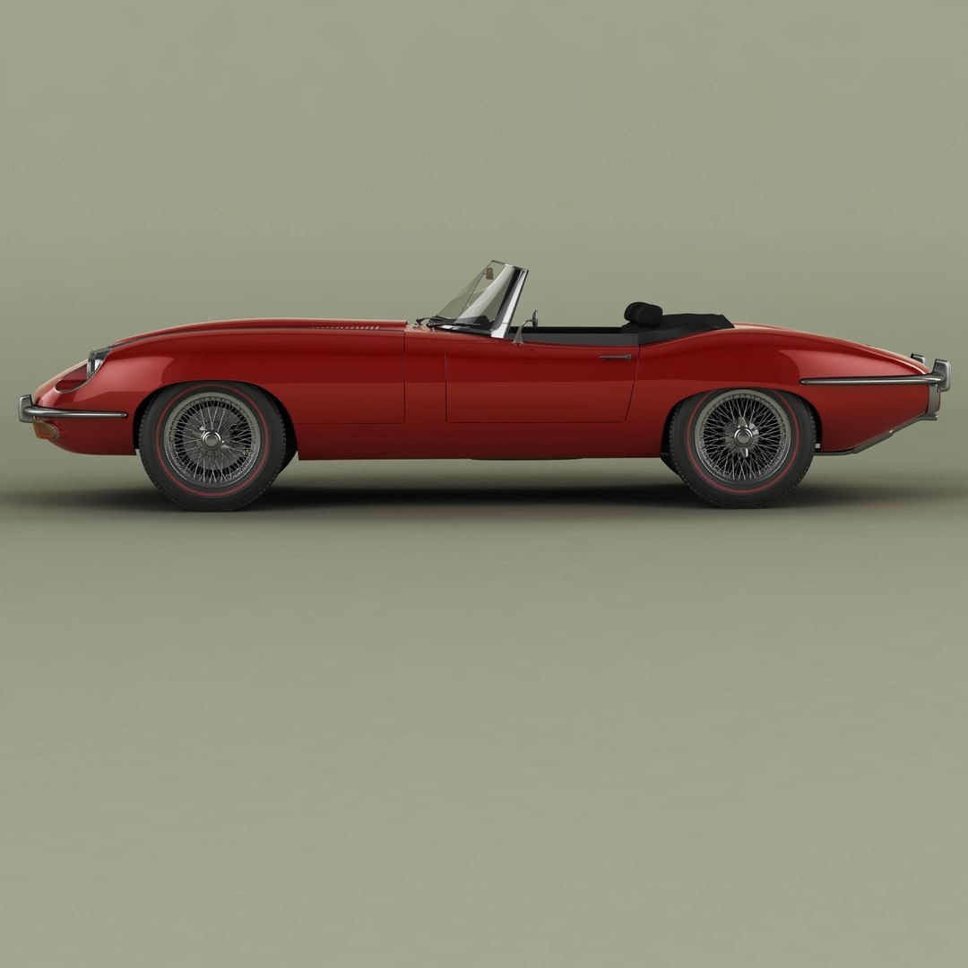 3D e-type series 2 convertible - TurboSquid 1388393