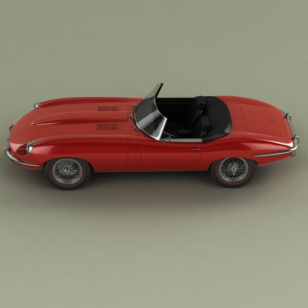 3D e-type series 2 convertible - TurboSquid 1388393