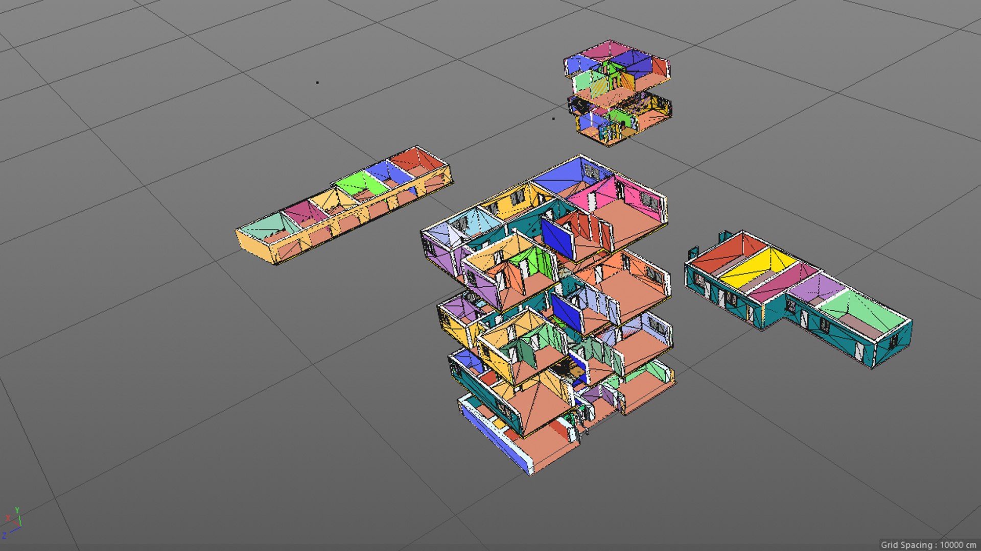 Isometric Buildings 3D Model - TurboSquid 1798640
