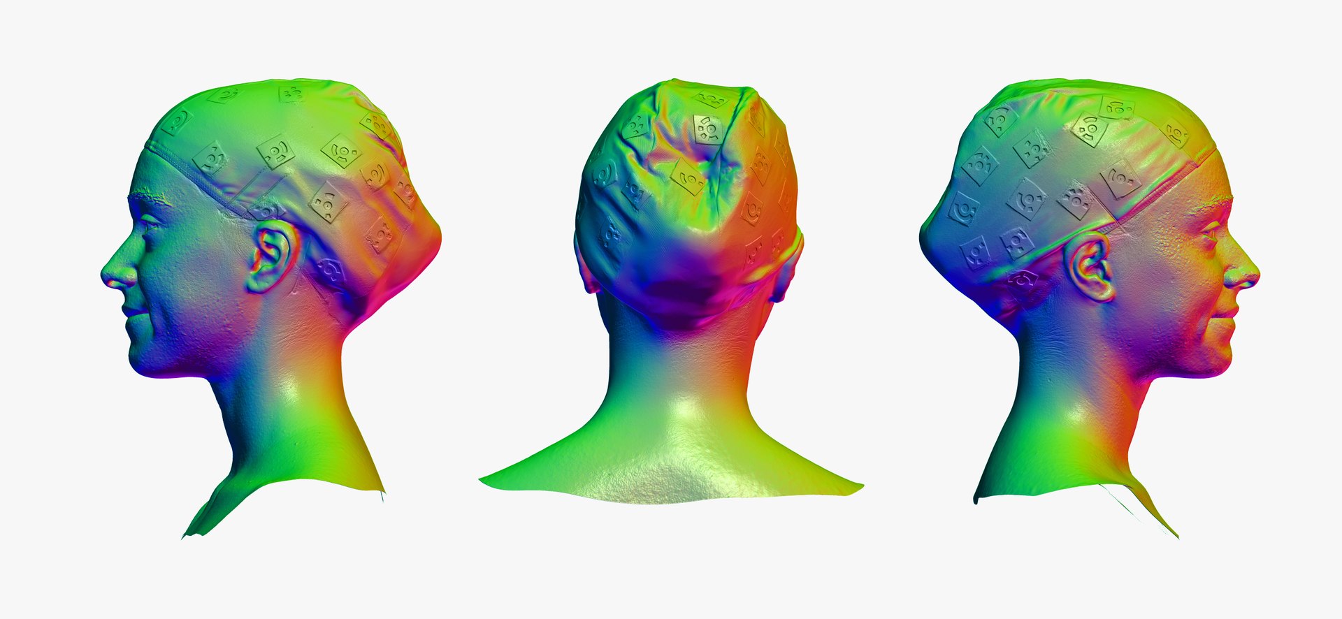 Freya human head dimpler 3D - TurboSquid 1676225