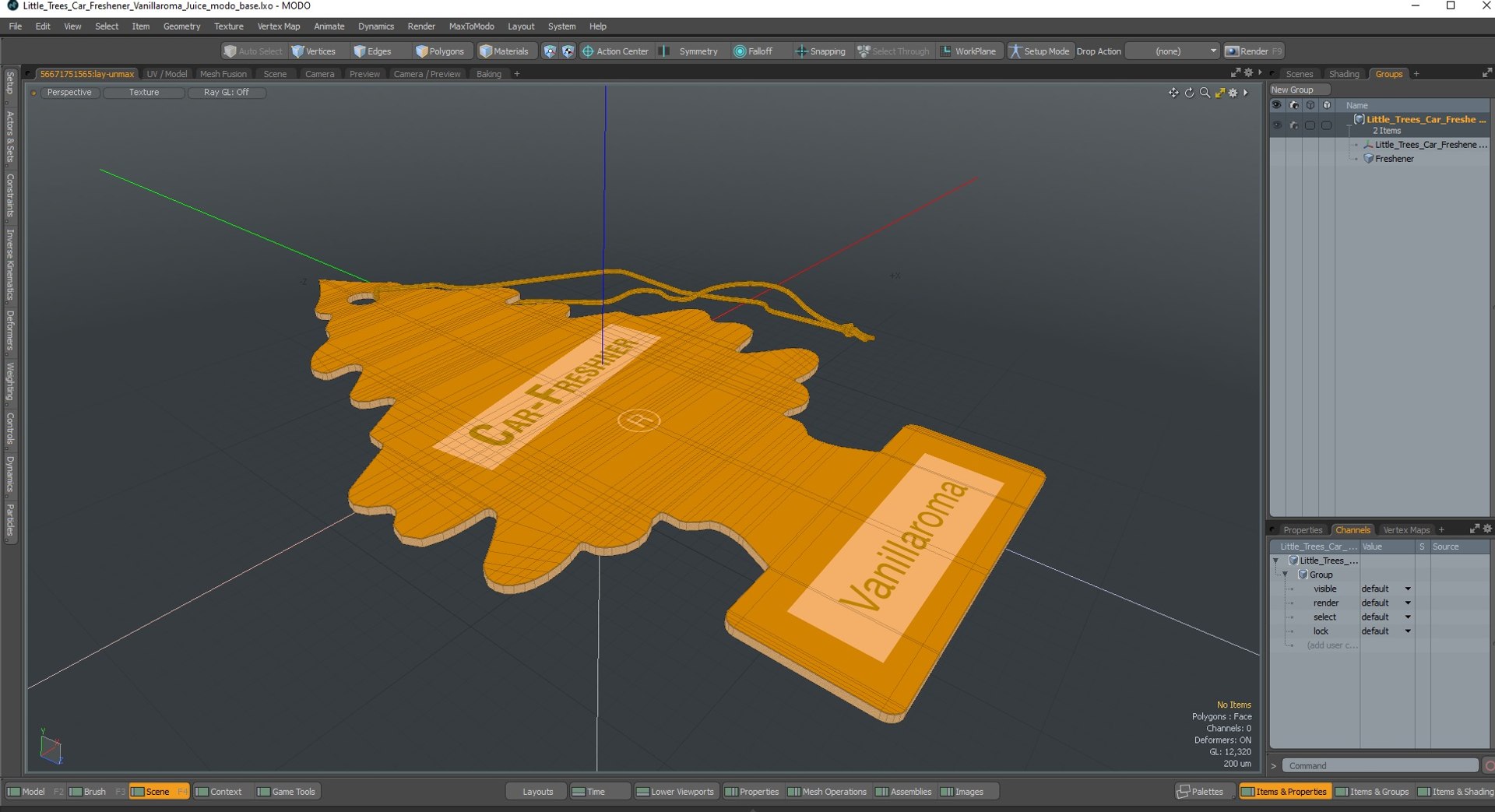 Little Trees Car Freshener Vanillaroma Juice 3D model - TurboSquid 2136131