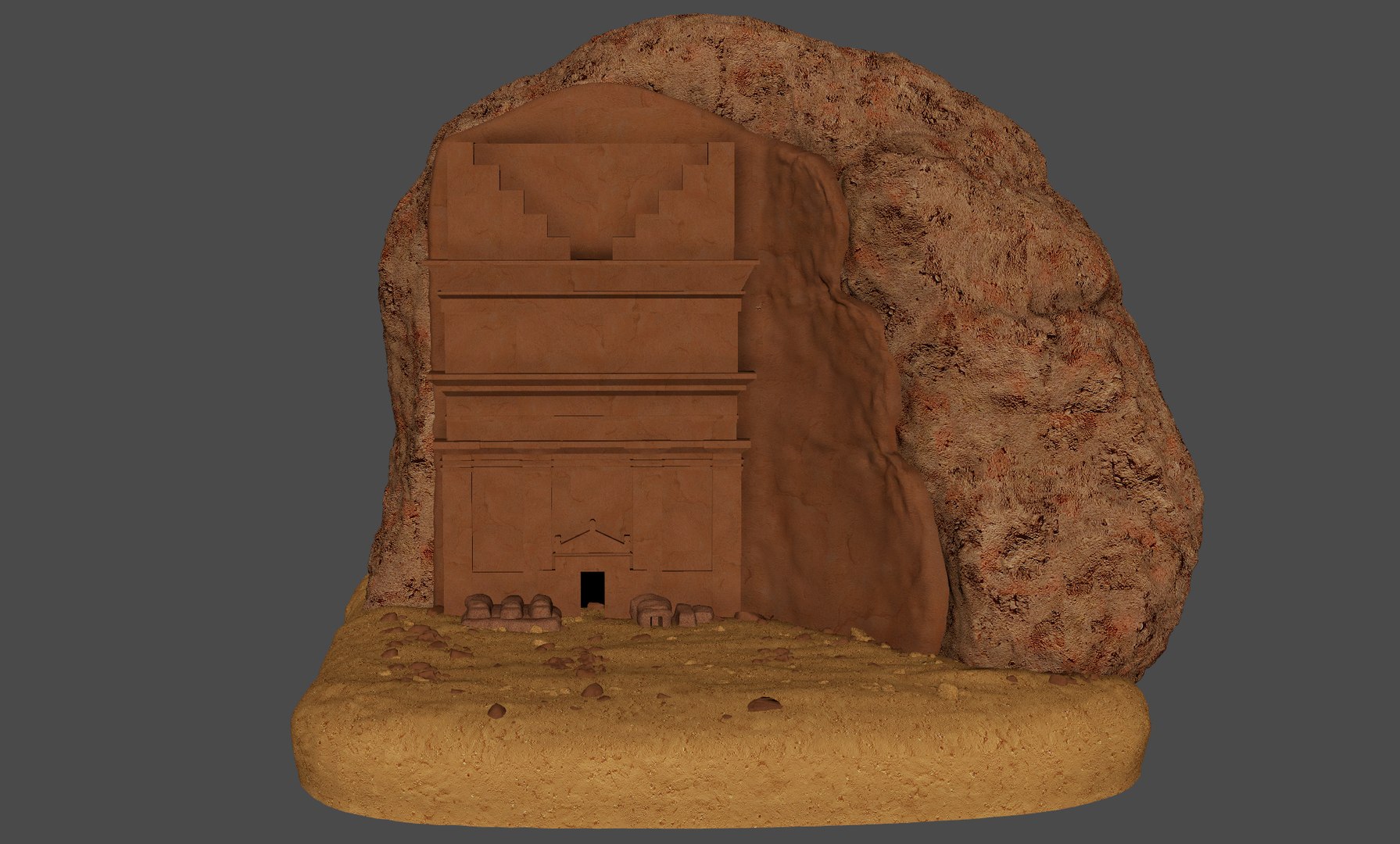 Qasr Al Farid 3D Model - TurboSquid 2460003