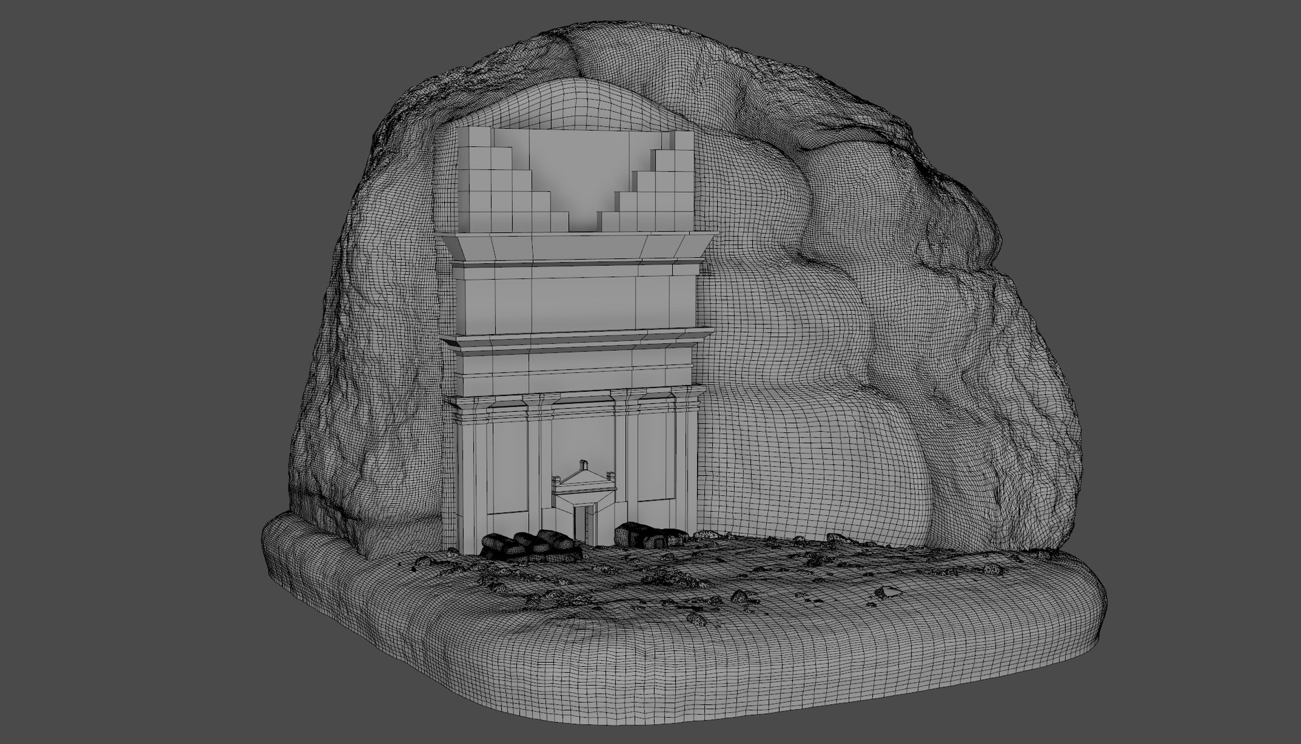 Qasr Al Farid 3D Model - TurboSquid 2460003