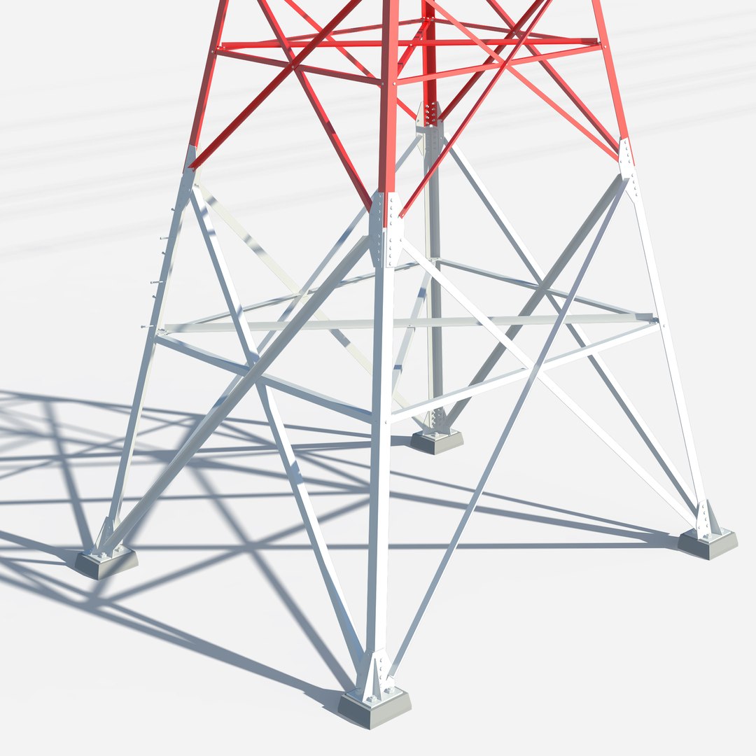 Transmission Tower 3D Model - TurboSquid 1442347