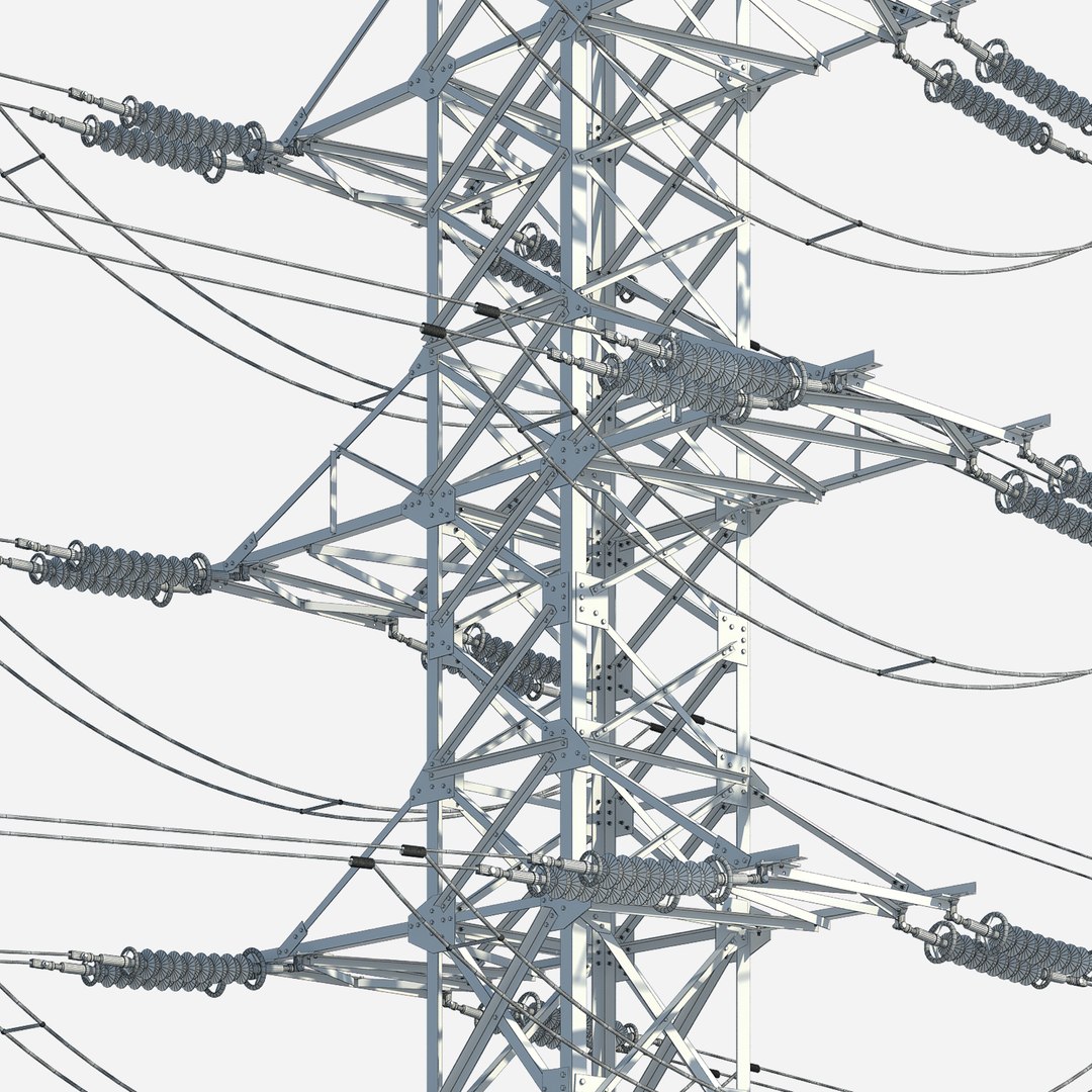 Transmission Tower 3D Model - TurboSquid 1442347