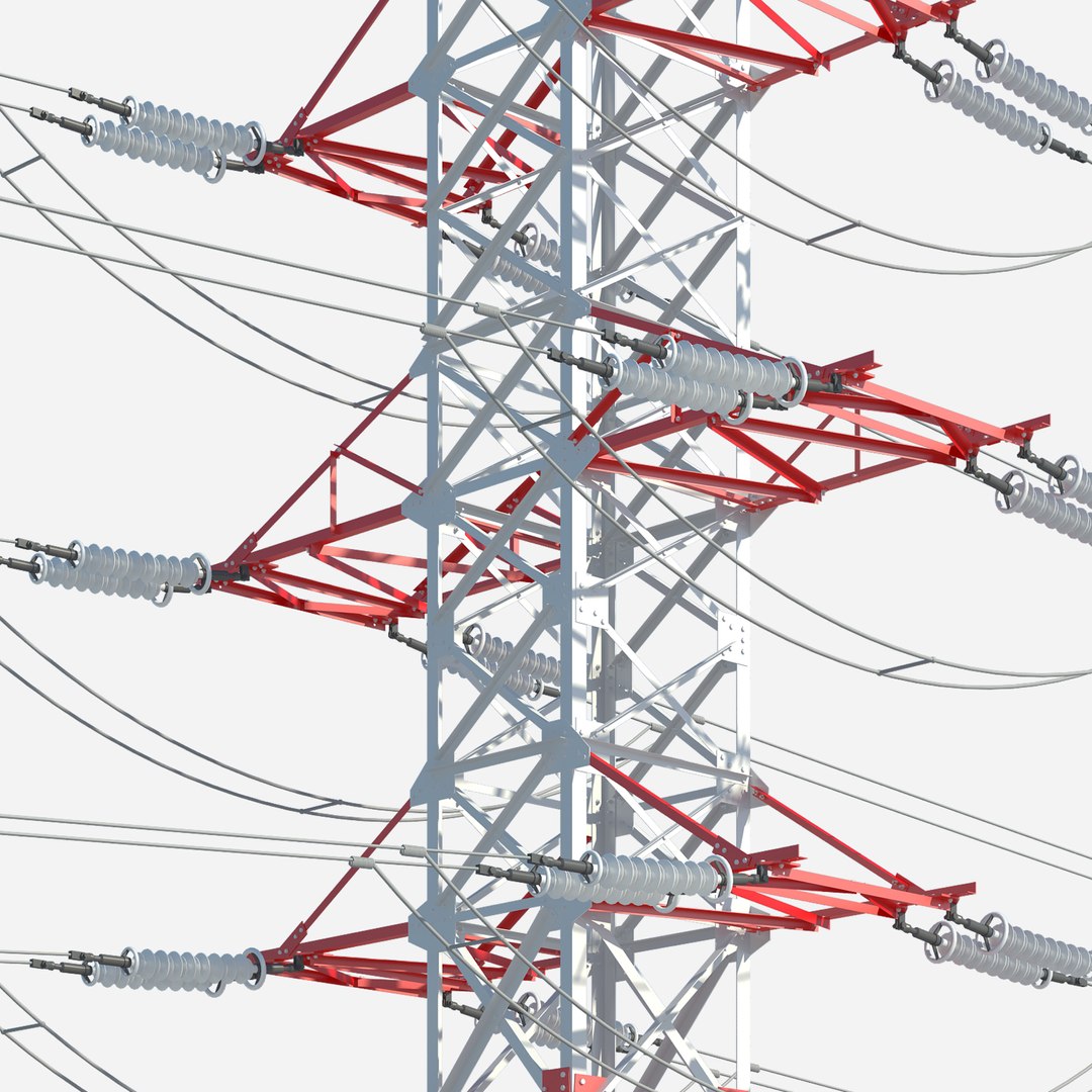 Transmission Tower 3D Model - TurboSquid 1442347