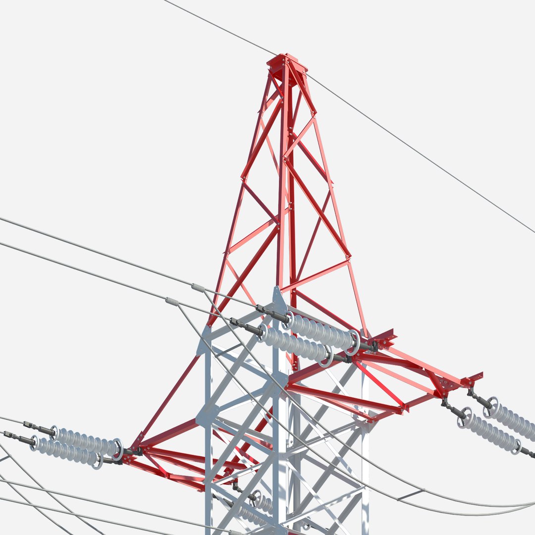 Transmission Tower 3D Model - TurboSquid 1442347