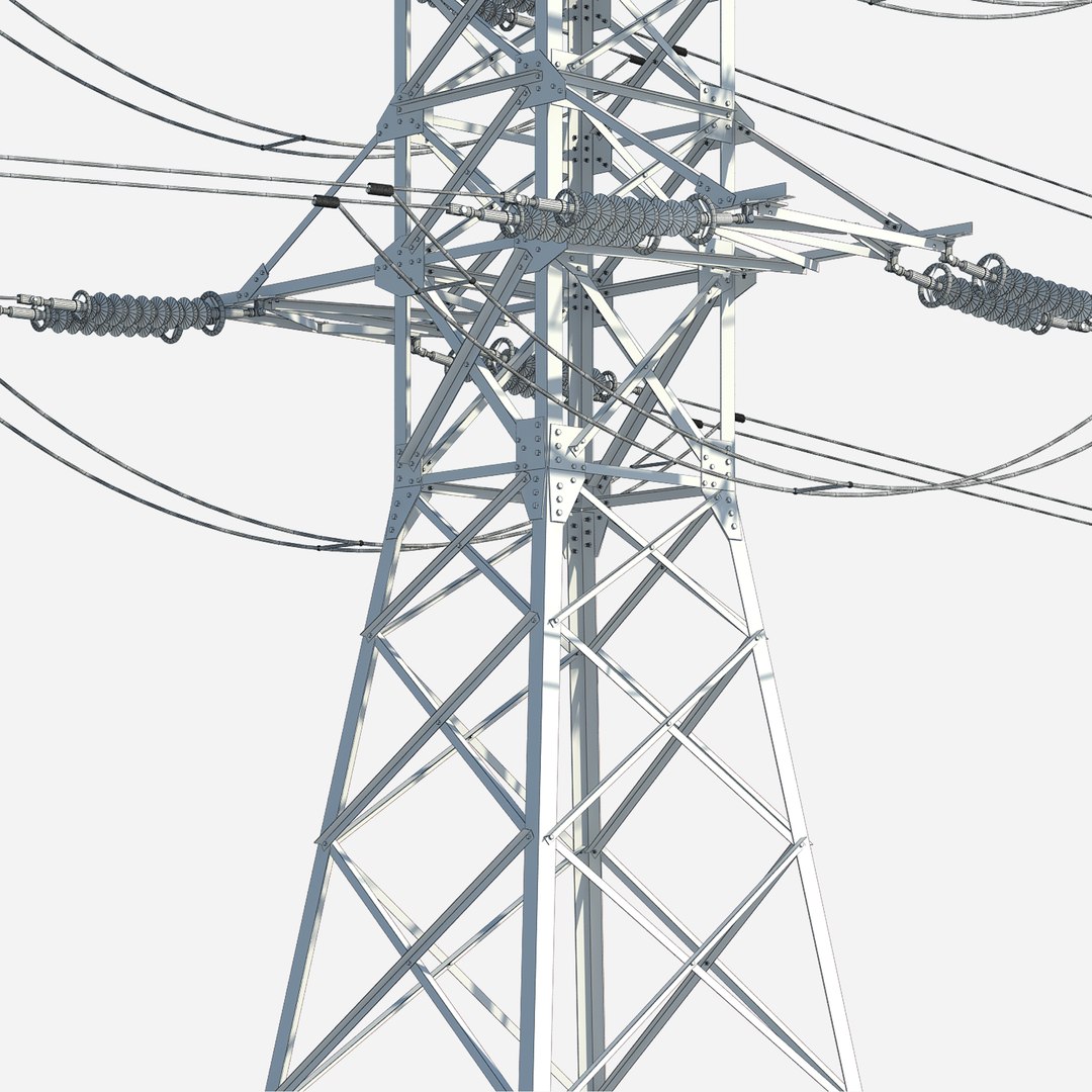 Transmission Tower 3D Model - TurboSquid 1442347