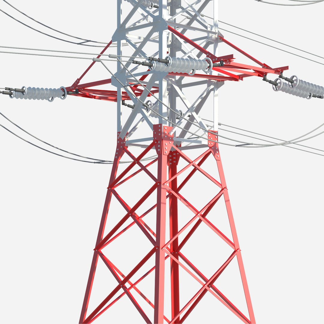 Transmission Tower 3D Model - TurboSquid 1442347