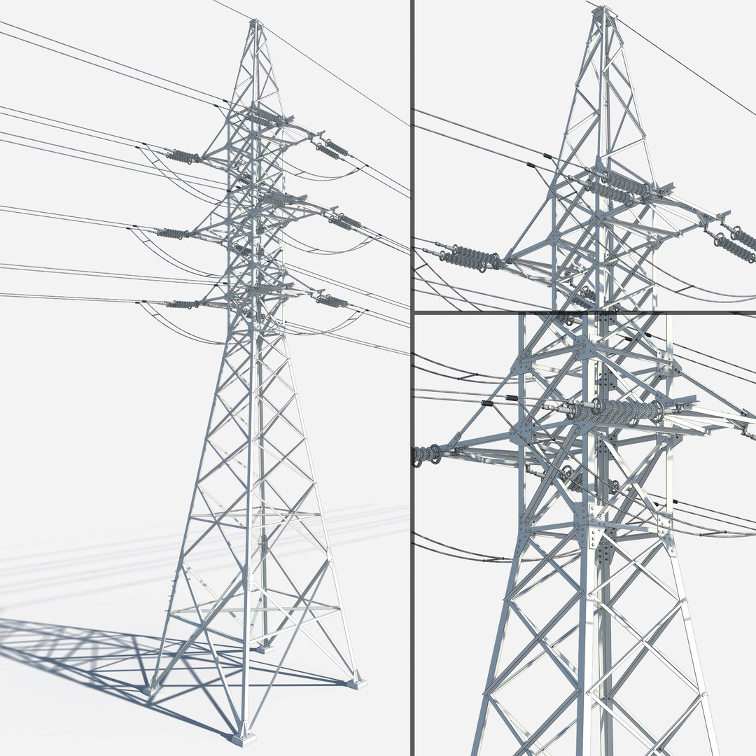 Transmission Tower 3D Model - TurboSquid 1442347