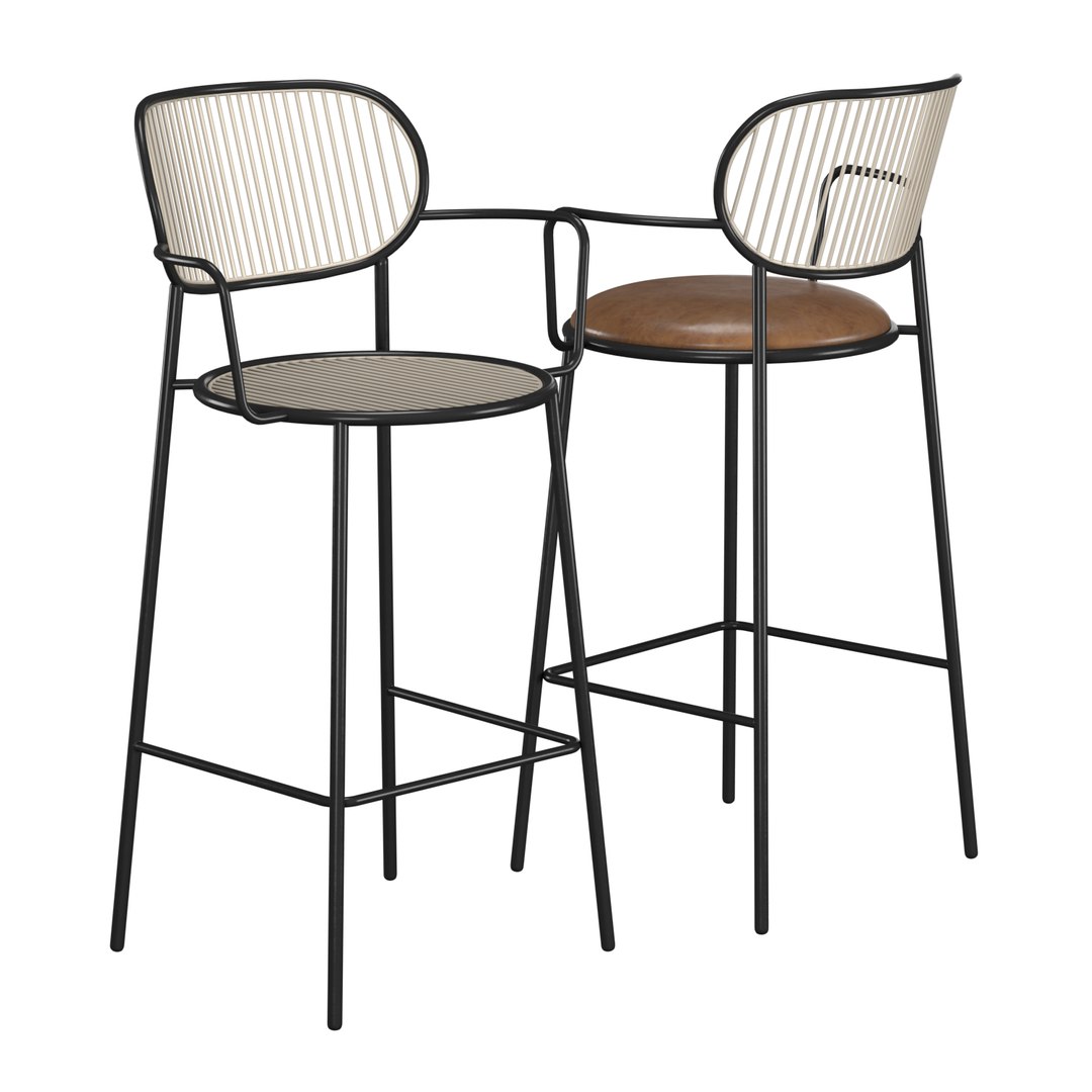 3D Piper Bar Chair Armrests - TurboSquid 1635598