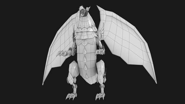 The Winged Dragon of Ra yugioh Low-poly 3D model 3D 모델 - TurboSquid 1956648