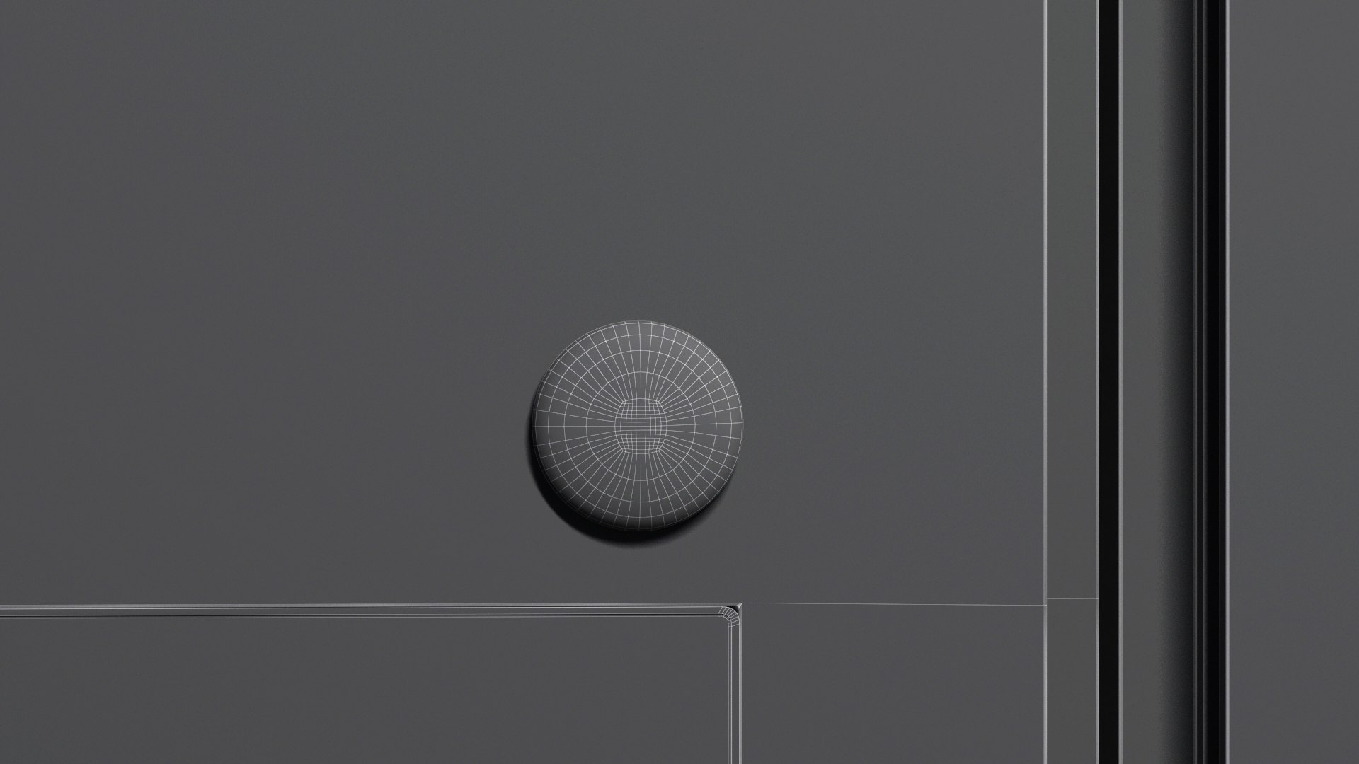 3D Model White Round Fridge Magnet - Circular Magnetic Souvenir On ...