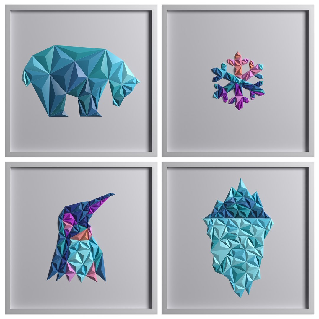 3D Paper ArtWork 14 - TurboSquid 2004716