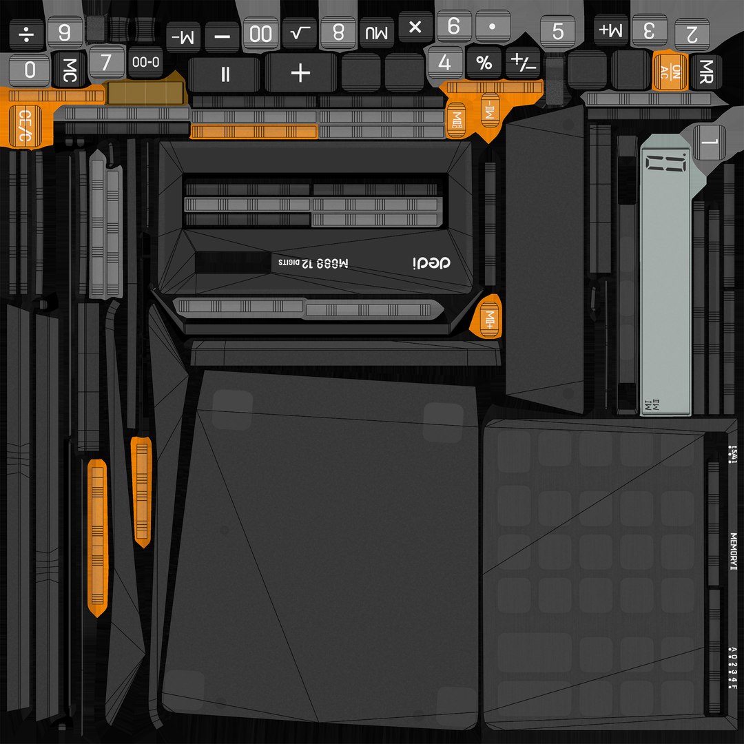 Calculator 3D Model - TurboSquid 2135892