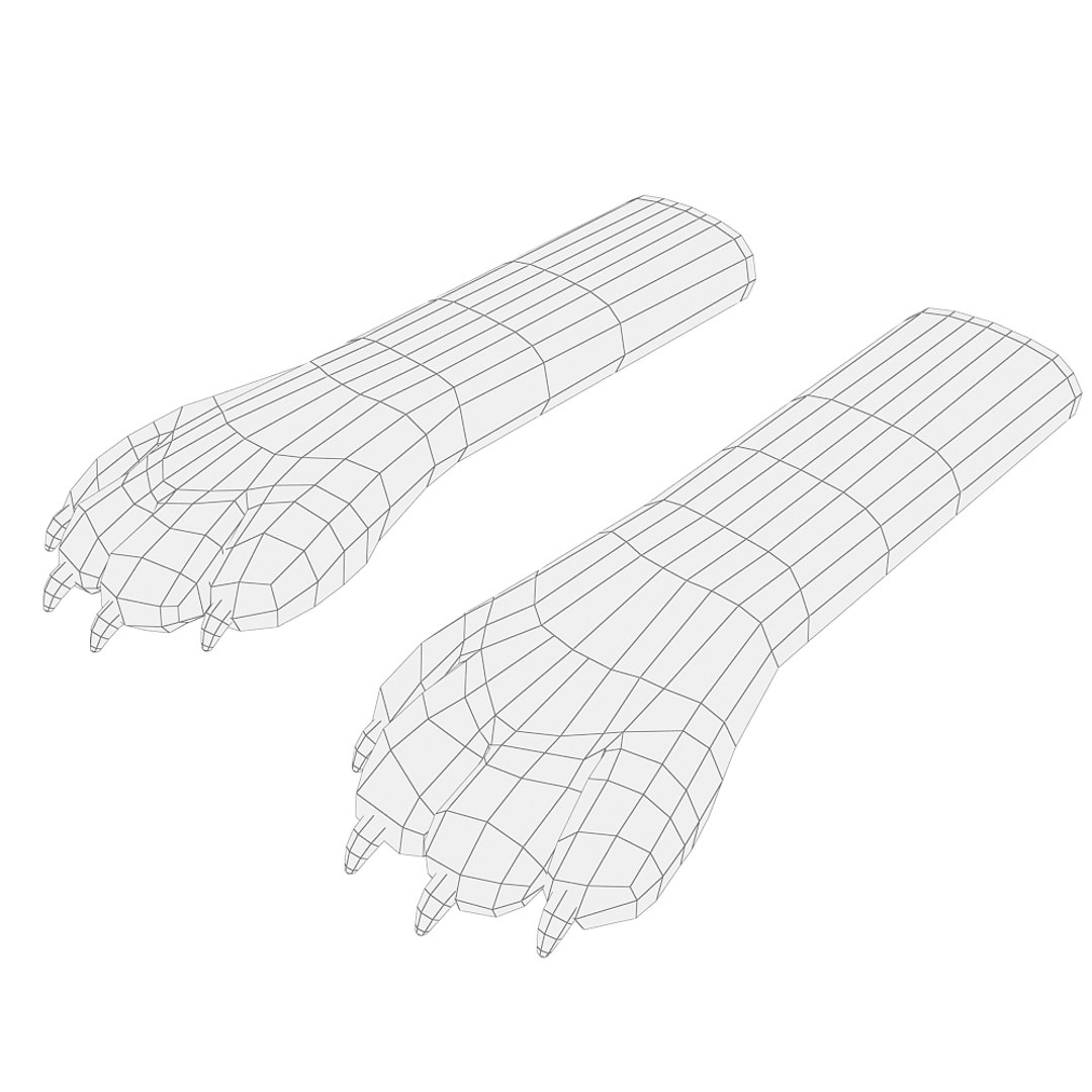 3D Animal Paw - TurboSquid 1346882