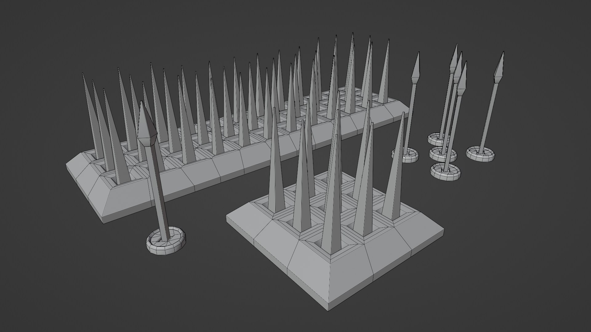 3D Model Low-Poly Spikes Traps - TurboSquid 2001469