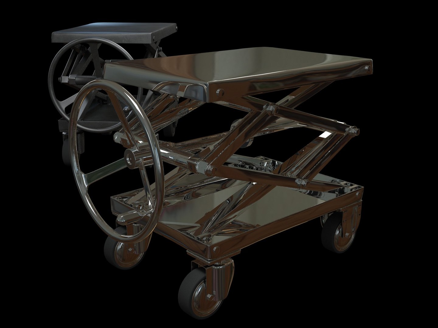 Industrial-scissor-lift-table 3d Model