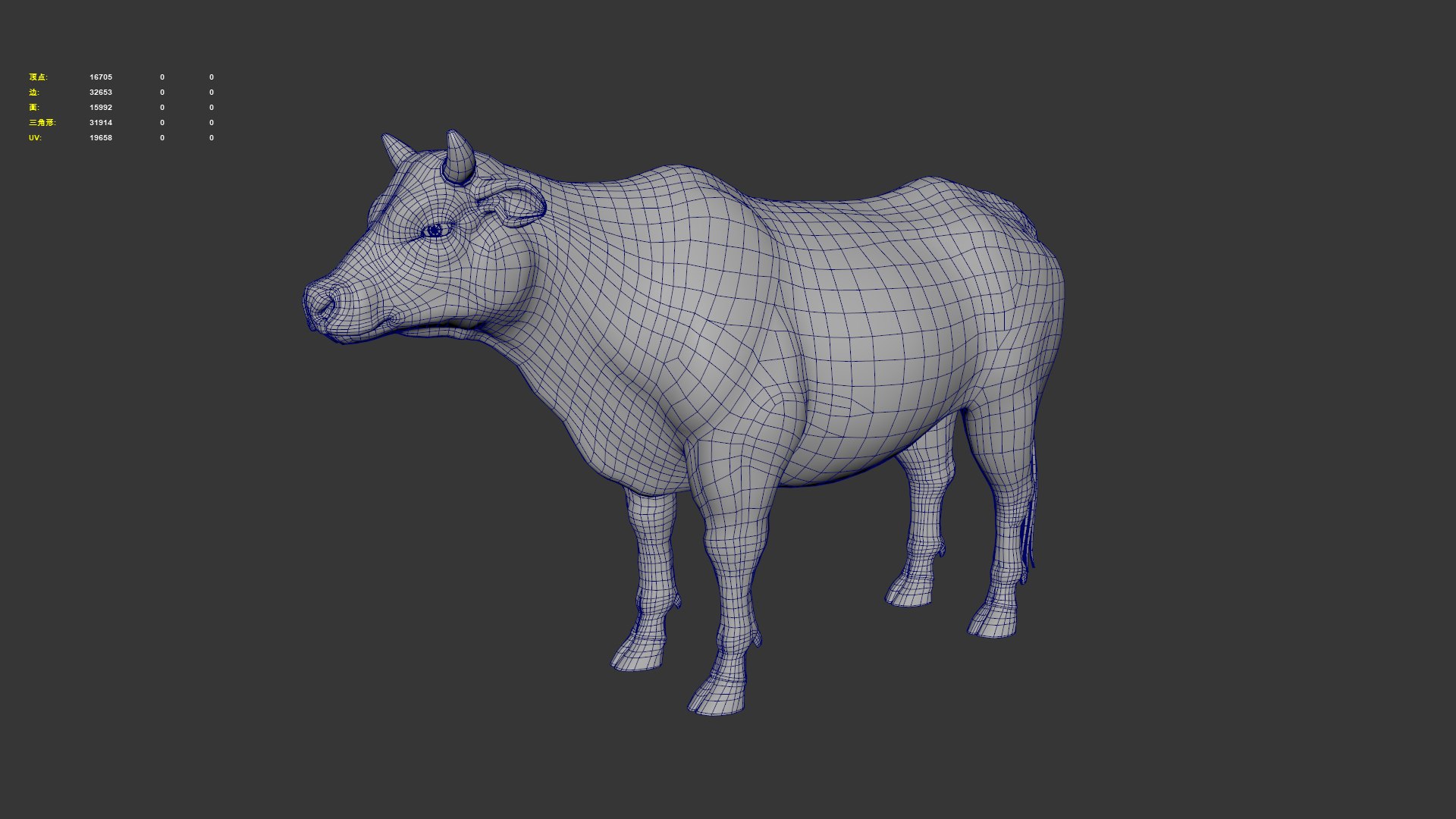 3D Cattle Bull Cow Buffalo - TurboSquid 1880785