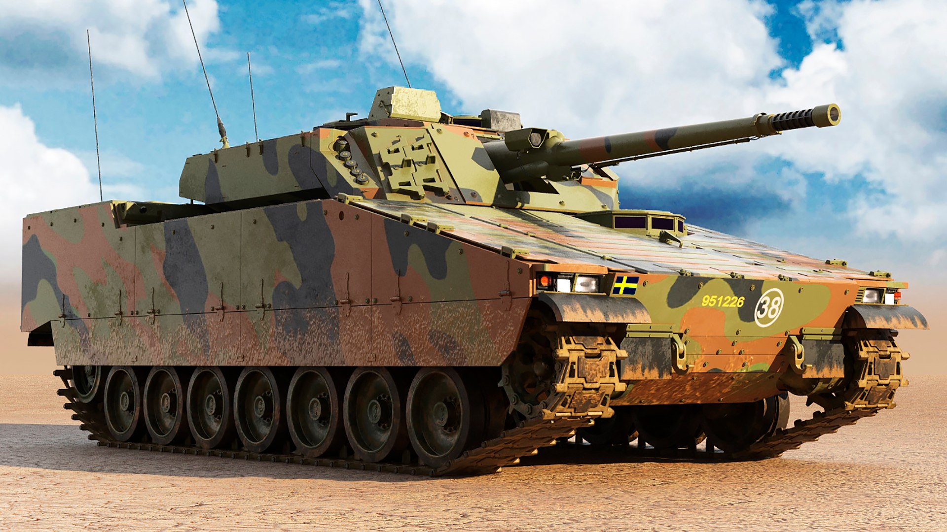 Stridsfordon combat vehicle 90 model - TurboSquid 1341693