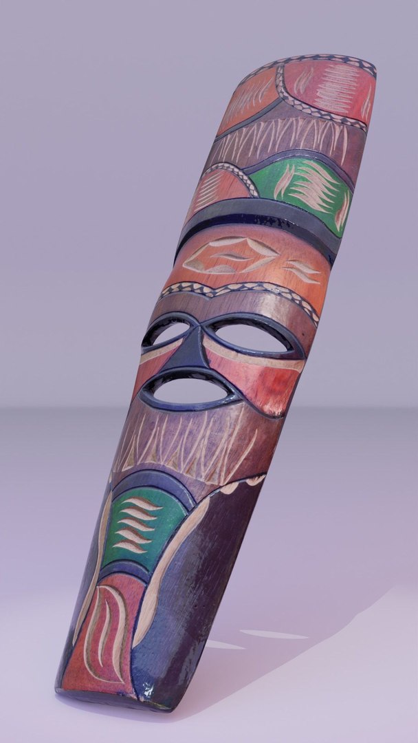 3D model Decorative African wall Mask 09 low-poly 3D model - TurboSquid ...