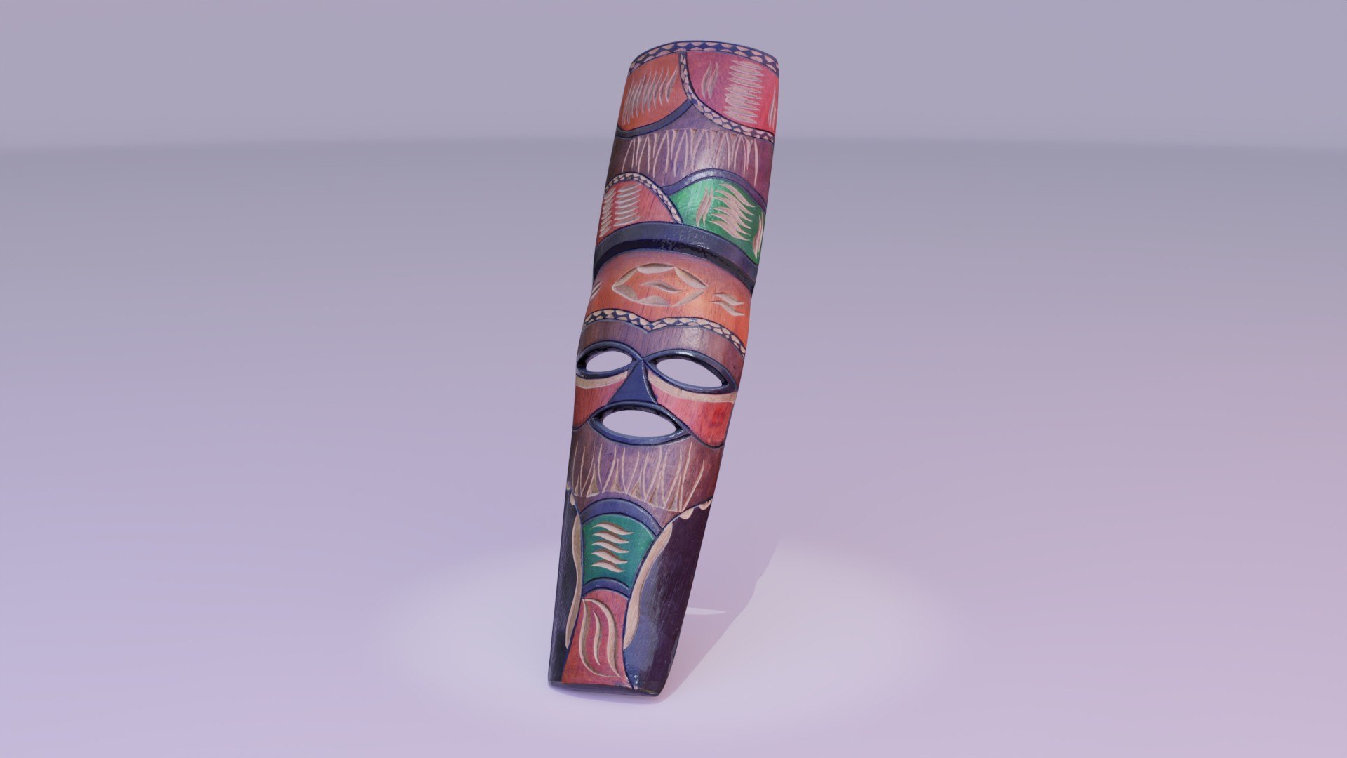 3D model Decorative African wall Mask 09 low-poly 3D model - TurboSquid ...