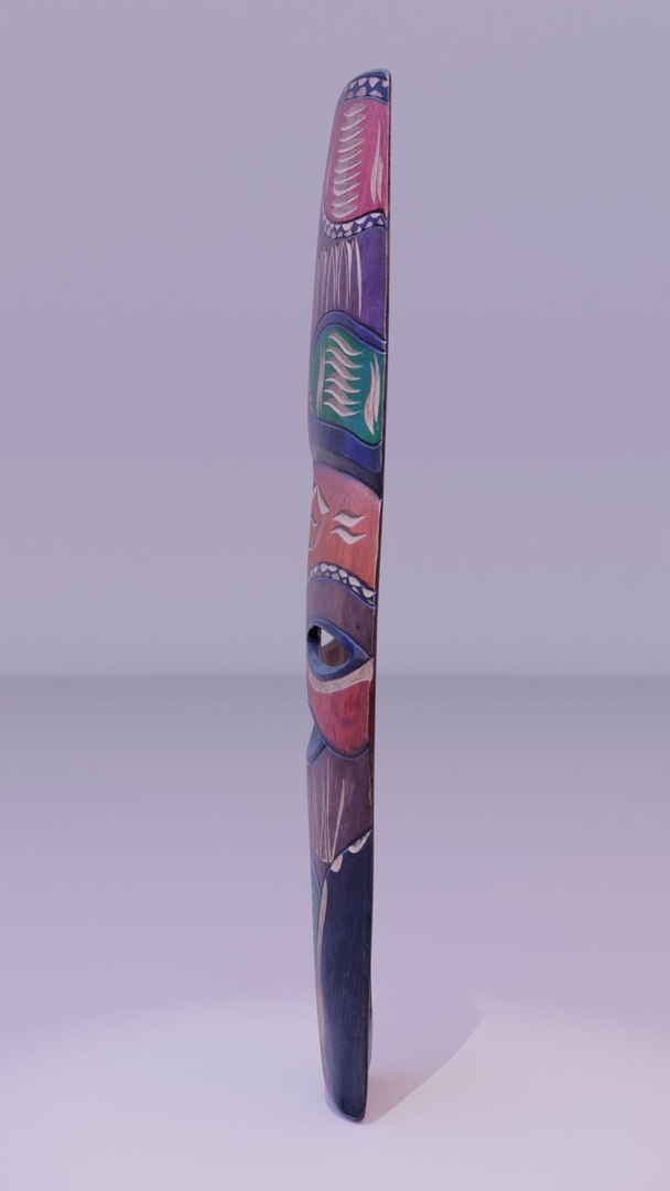 3D Model Decorative African Wall Mask 09 Low-poly 3D Model - TurboSquid ...