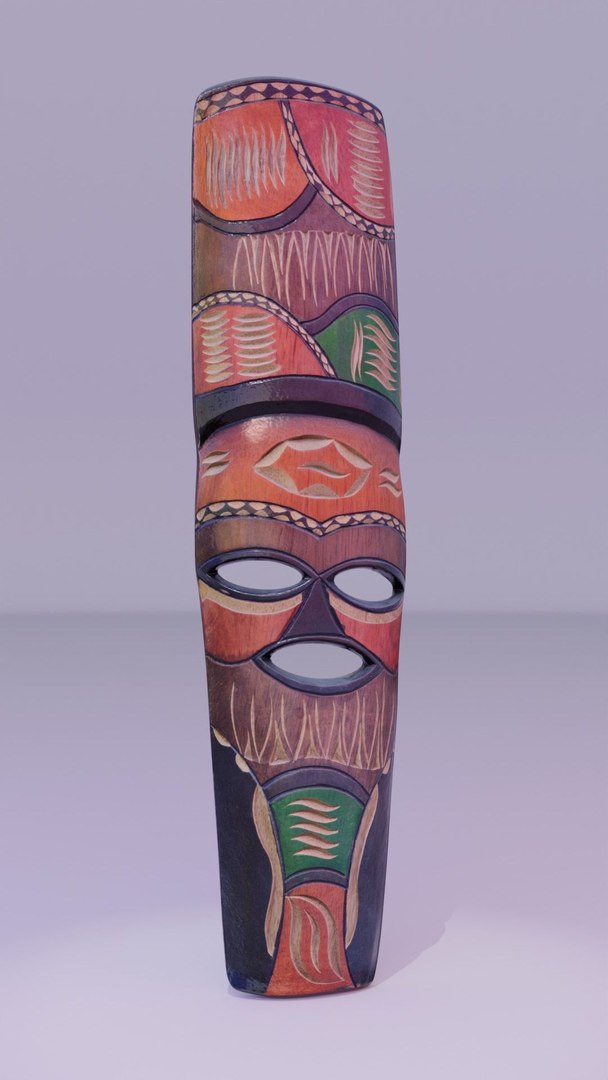3D Model Decorative African Wall Mask 09 Low-poly 3D Model - TurboSquid ...