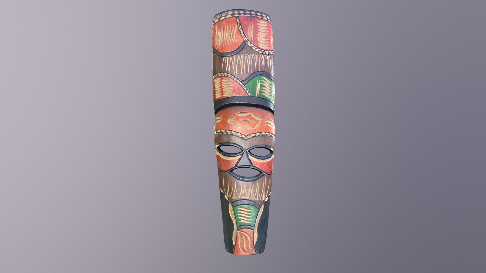 3D model Decorative African wall Mask 09 low-poly 3D model - TurboSquid ...