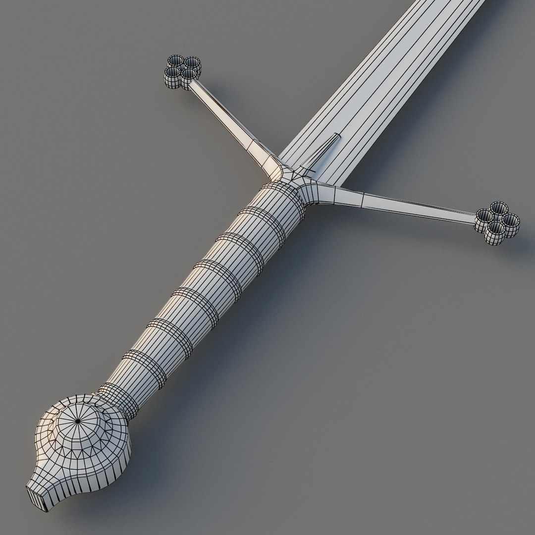 3D ready scottish claymore pbr model - TurboSquid 1390328