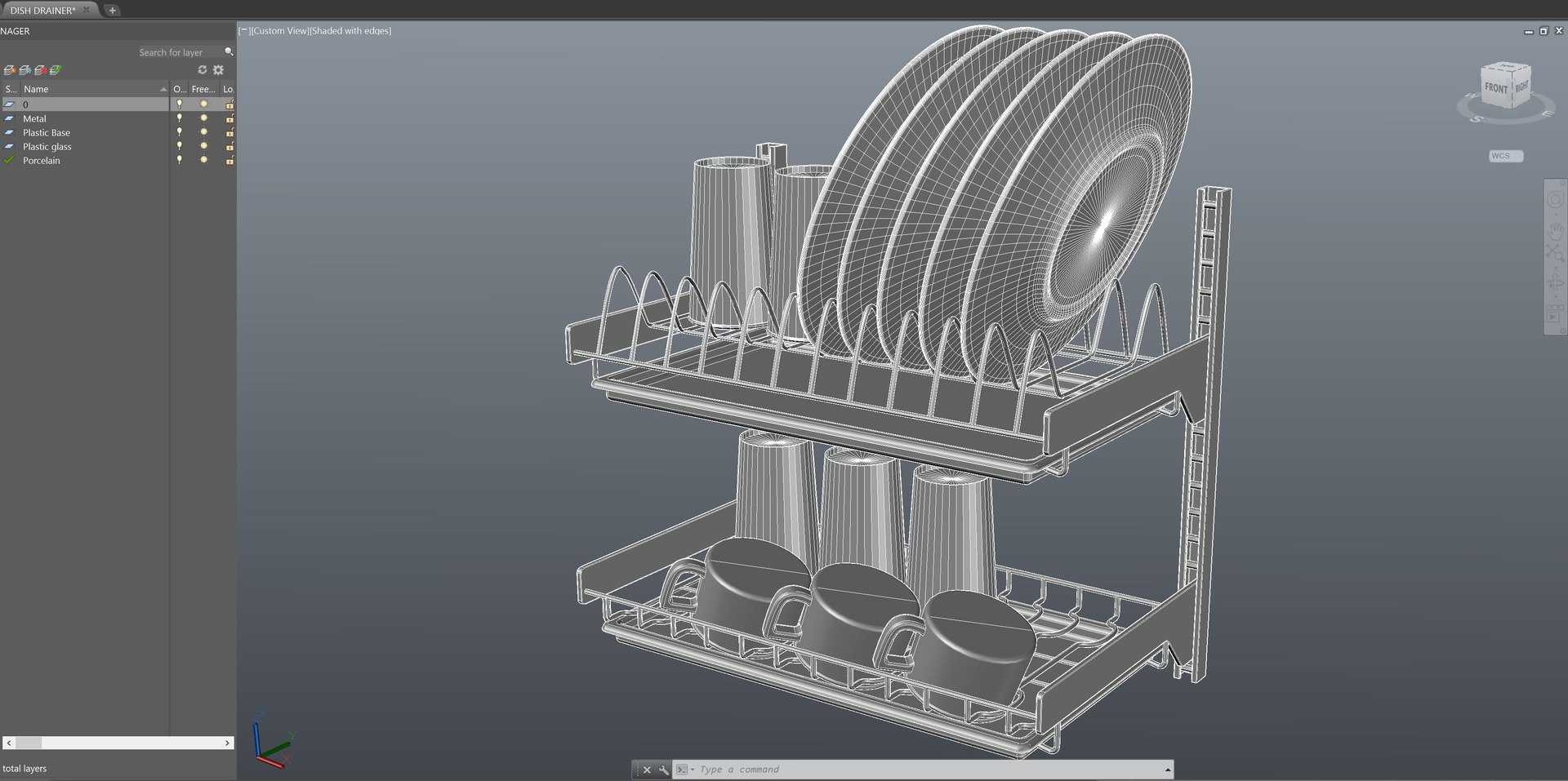Dish Drainer Drain 3D - TurboSquid 1683695