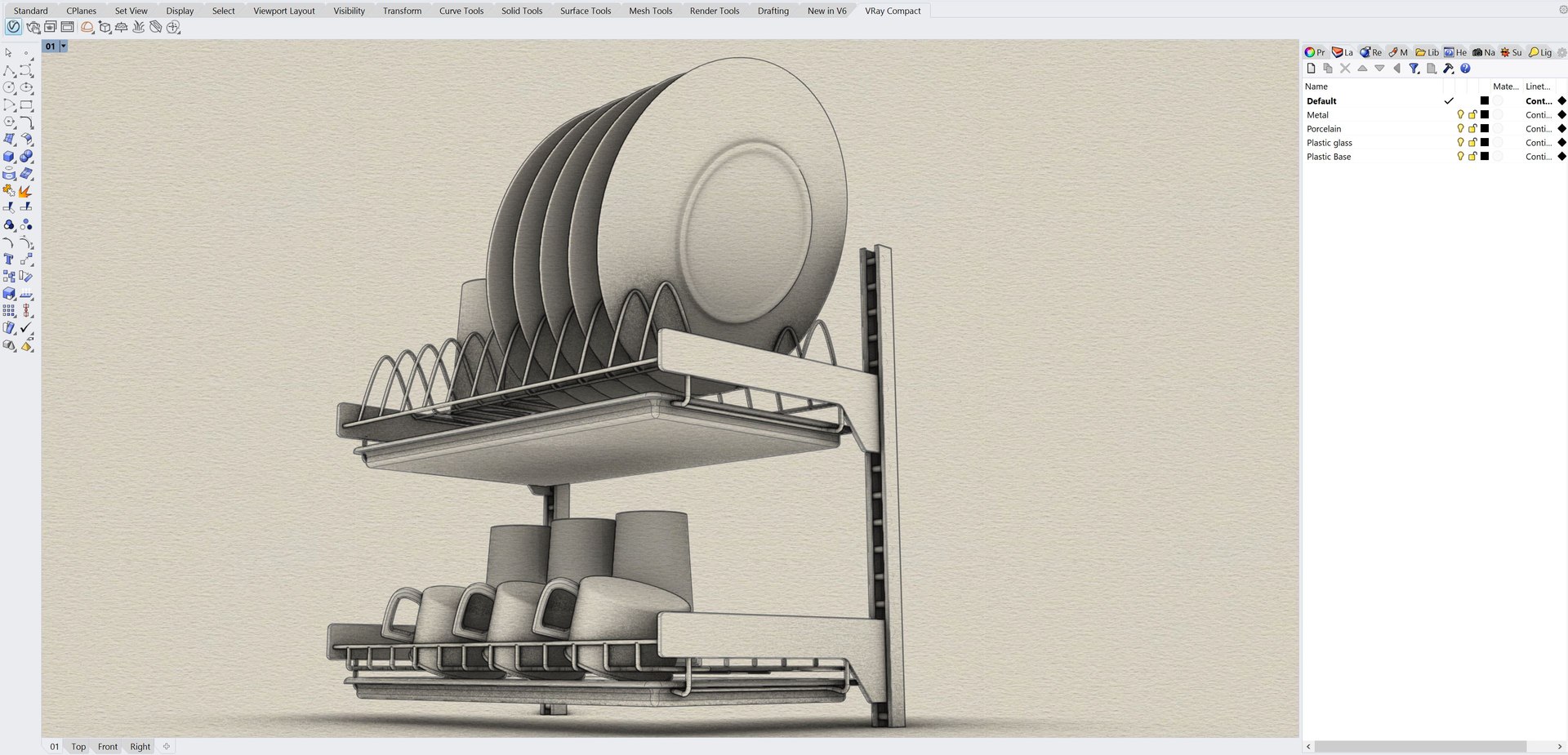 Dish Drainer Drain 3D - TurboSquid 1683695