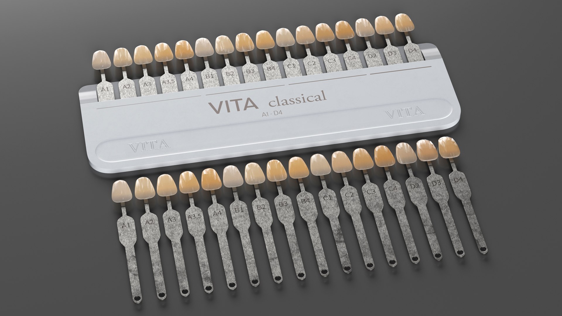 3D VITA Classical A1-D4 Shade Guide - TurboSquid 2202764