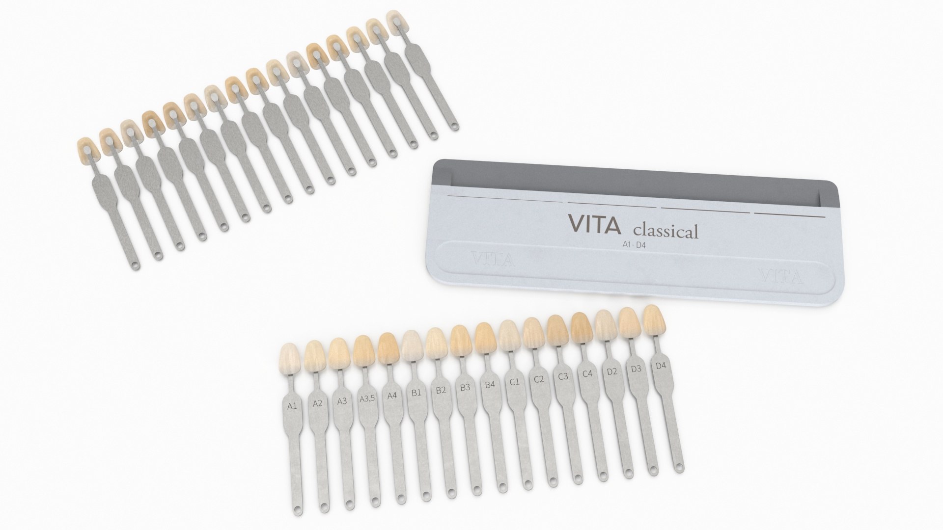 3D VITA Classical A1-D4 Shade Guide - TurboSquid 2202764