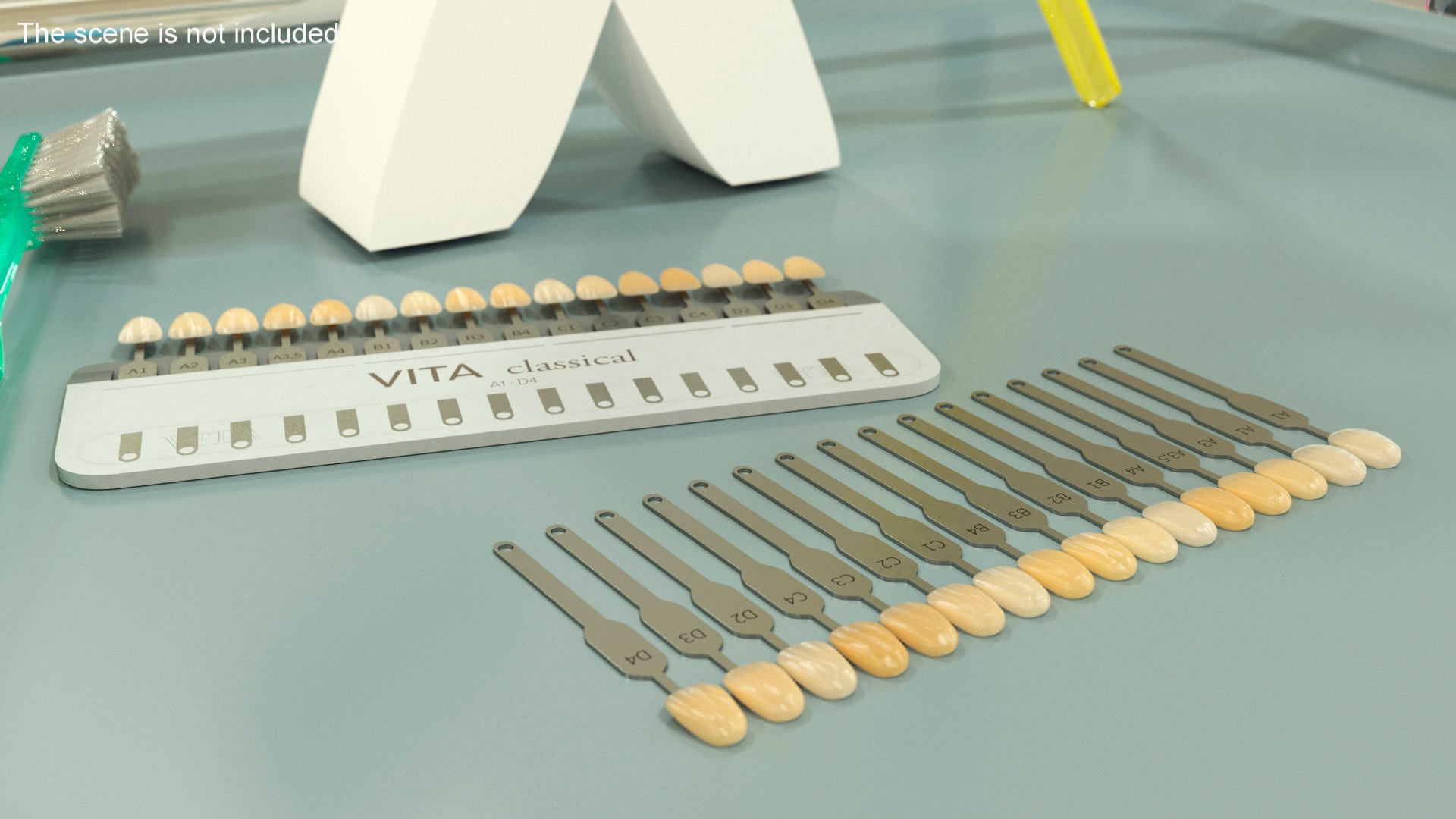 3D VITA Classical A1-D4 Shade Guide - TurboSquid 2202764