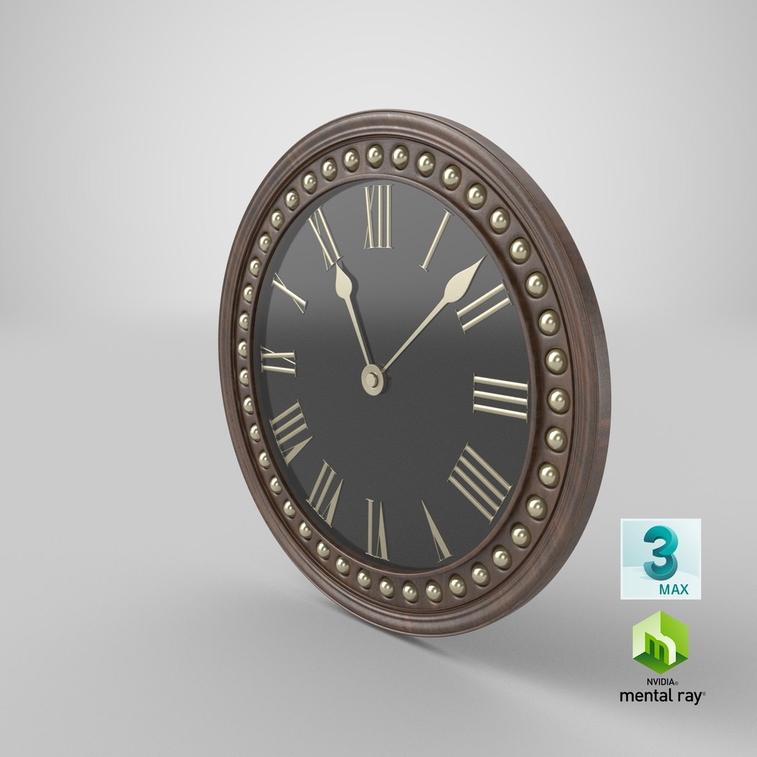 3D Wall Clock Model - TurboSquid 1369181