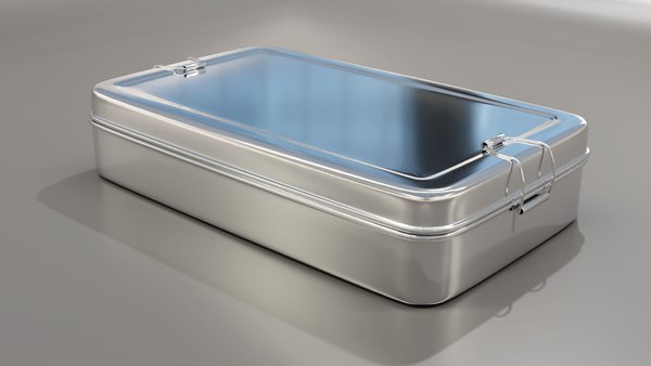 Stainless steel tiffin box 3D - TurboSquid 1616654