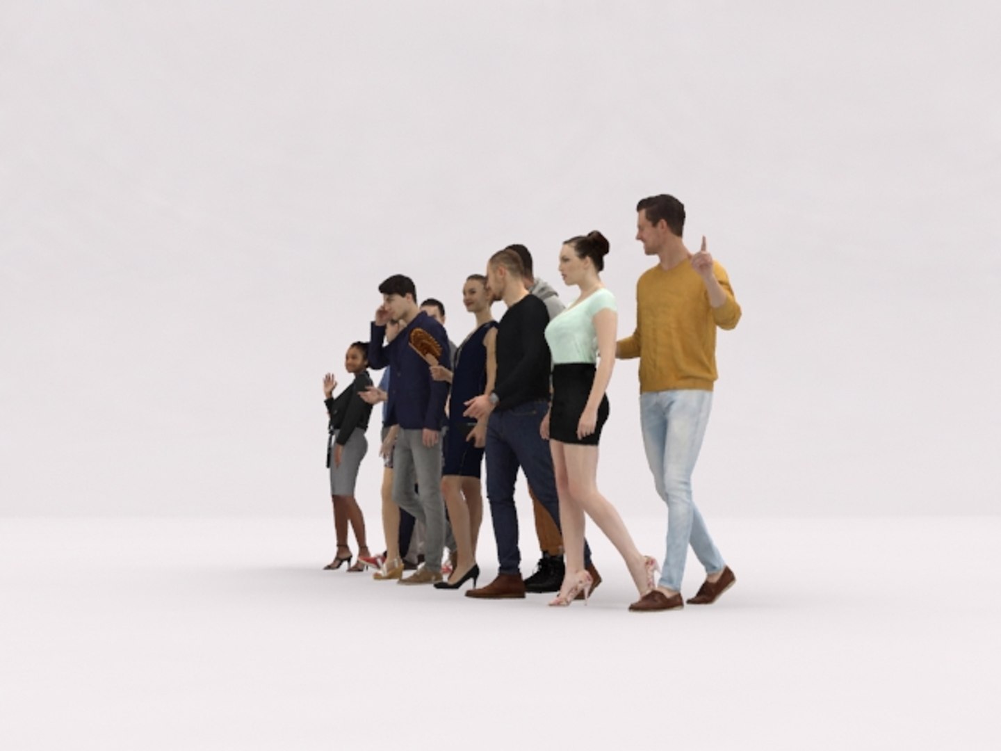 Scanned People Casual 3D Model - TurboSquid 1463441