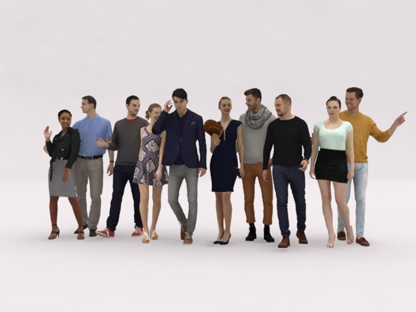 Scanned People Casual 3D Model - TurboSquid 1463441